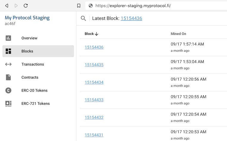 Ethernal - Open-source block explorer for private EVM-based chains