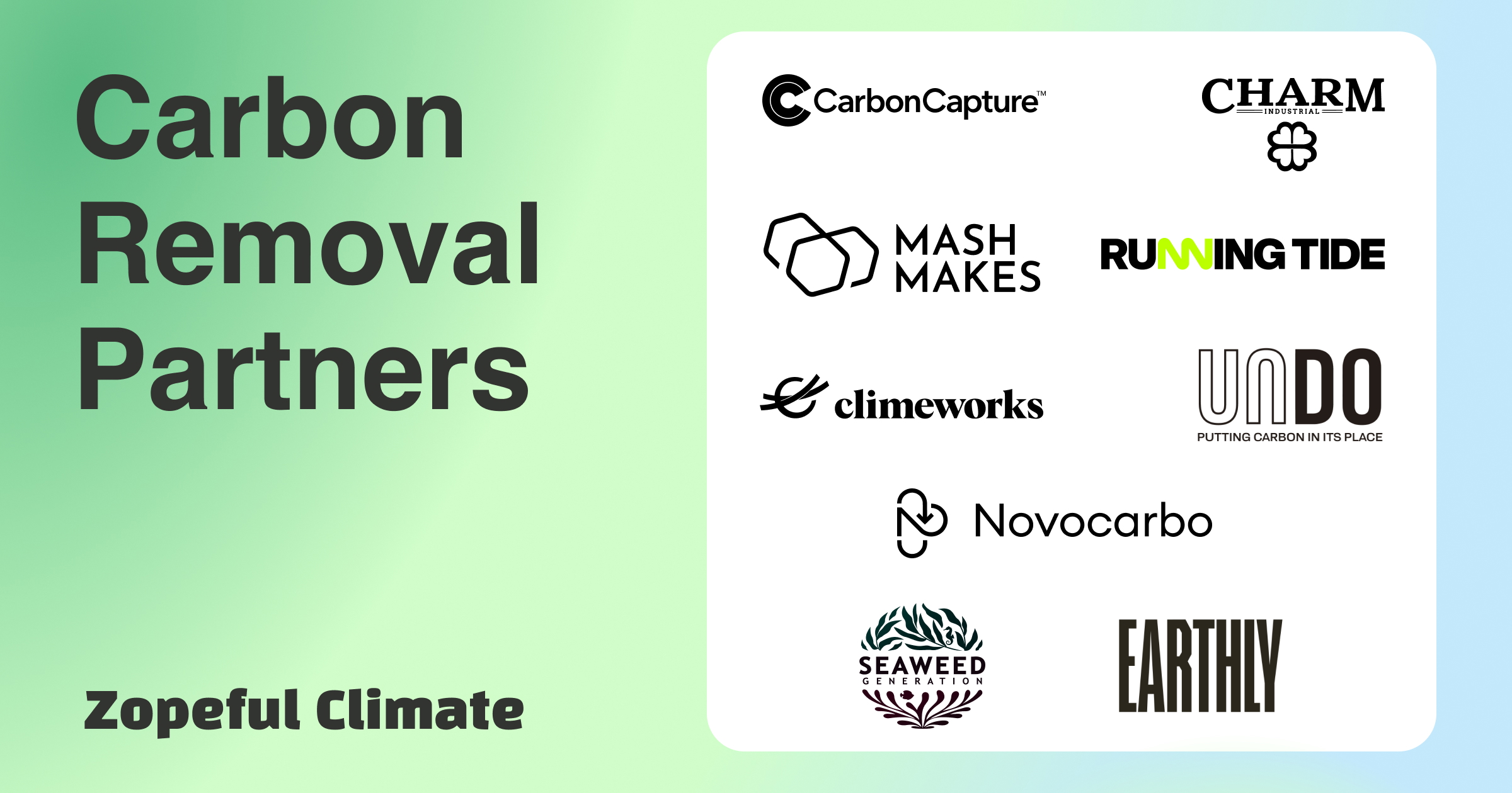 Carbon Removal Partners | Zopeful Climate