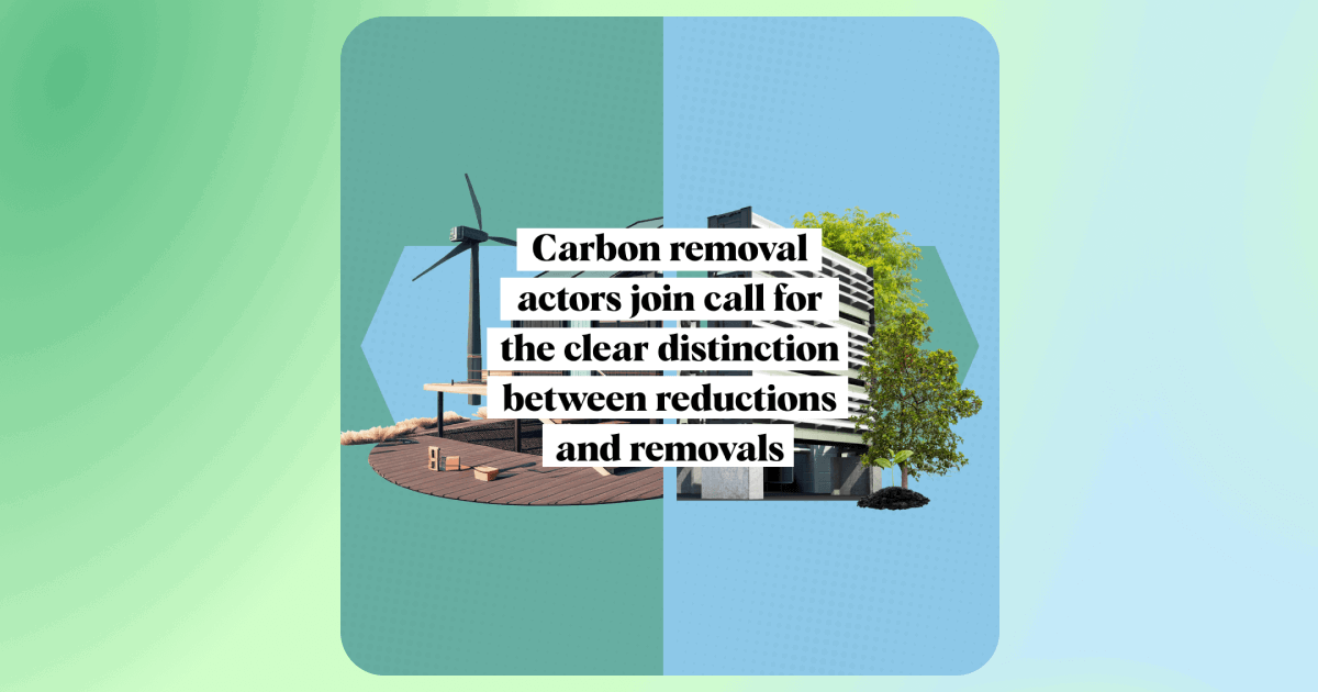 Climeworks calls for distinction between emissions reductions and ...